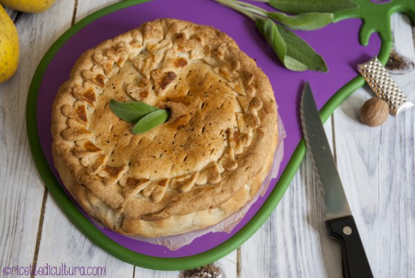Shropshire fidget pie, torta con patate, mele e bacon - Ricette di Cultura